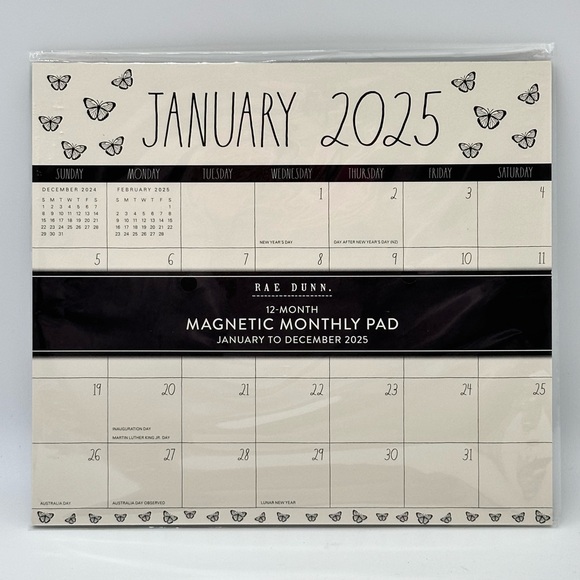 Rae Dunn | Office | Rae Dunn 2month Magnetic Monthly Pad 225 Calendar ...